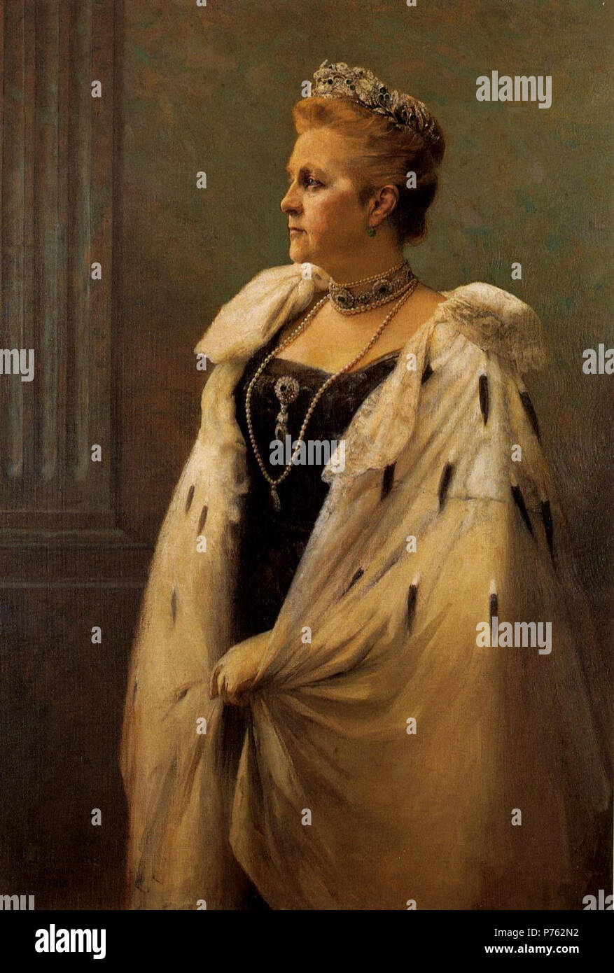 Portrait of Queen Olga of Greece . 1915 190 Queen Olga of Greece Stock ...