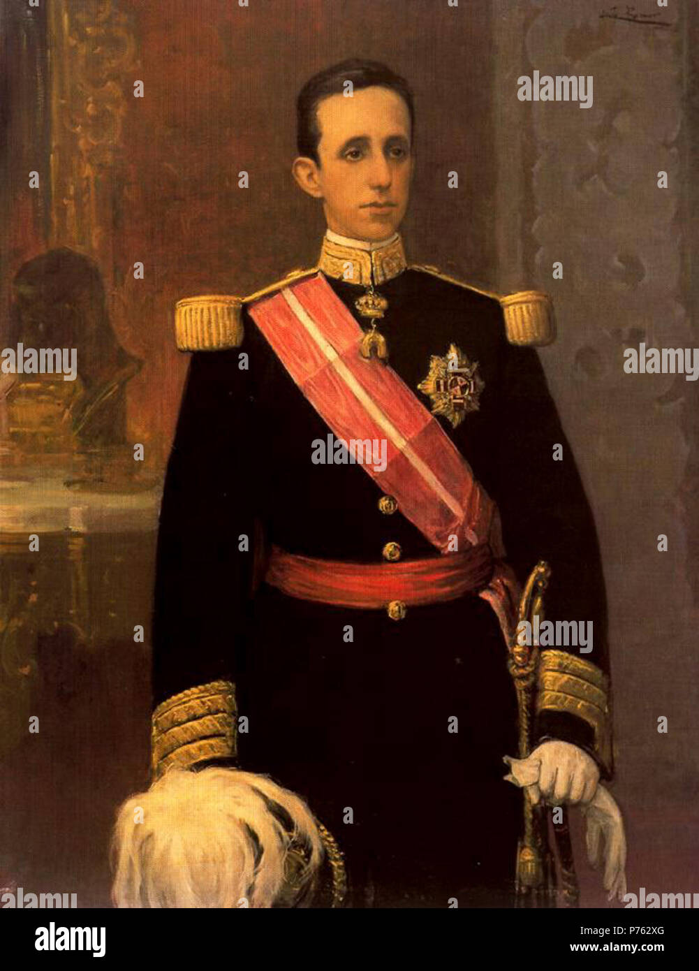 . Retrato del rey Alfonso XIII de España . Español: Retrato del rey ...