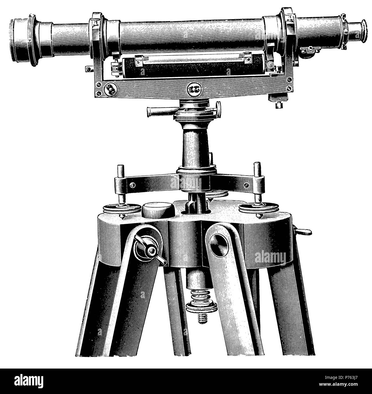 Leveling telescope of the trigonometric department of the royal ...