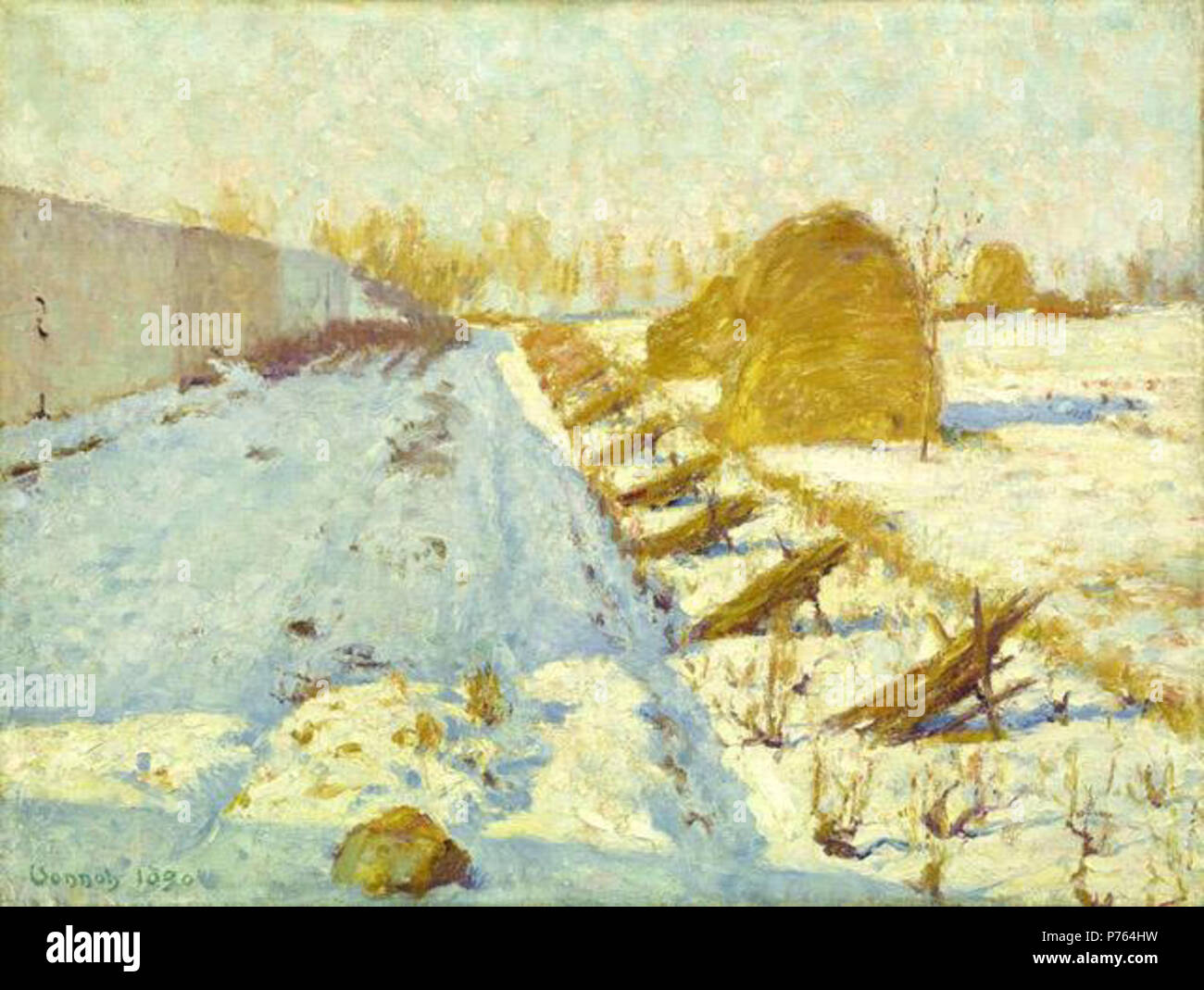 . English: Winter Sun and Shadow 1890 203 Robert Vonnoh - Winter Sun ...
