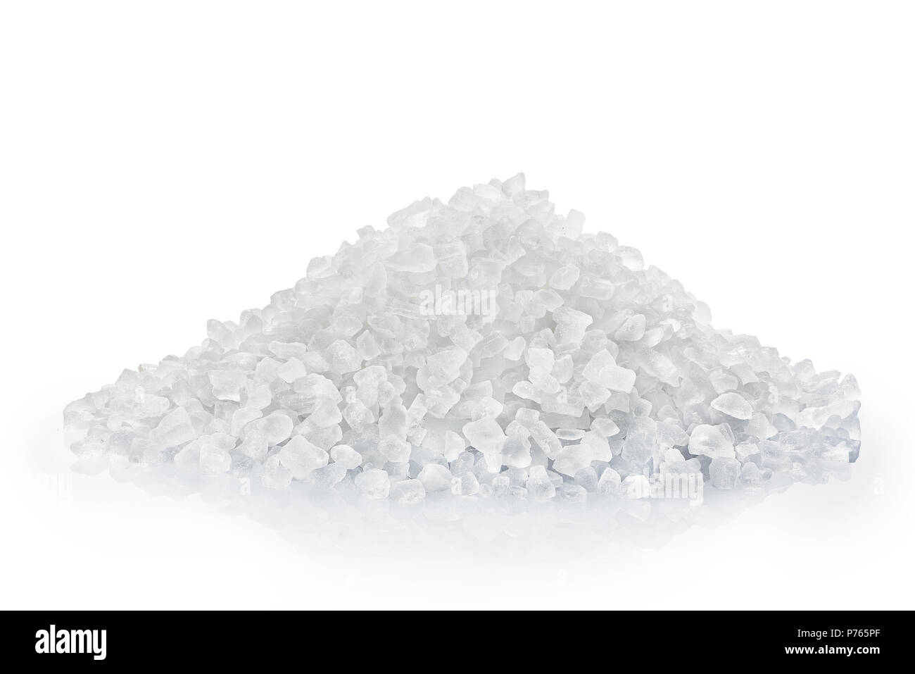 heap of salt isolated on white background with clipping path Stock ...