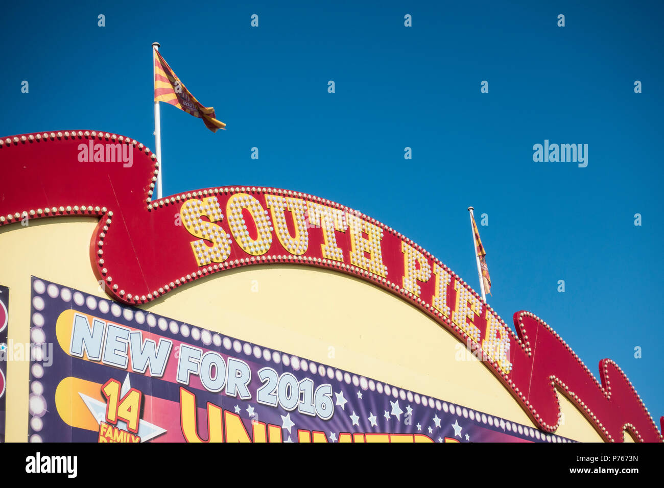 South Pier in Blackpool, Lancashire Stock Photo - Alamy