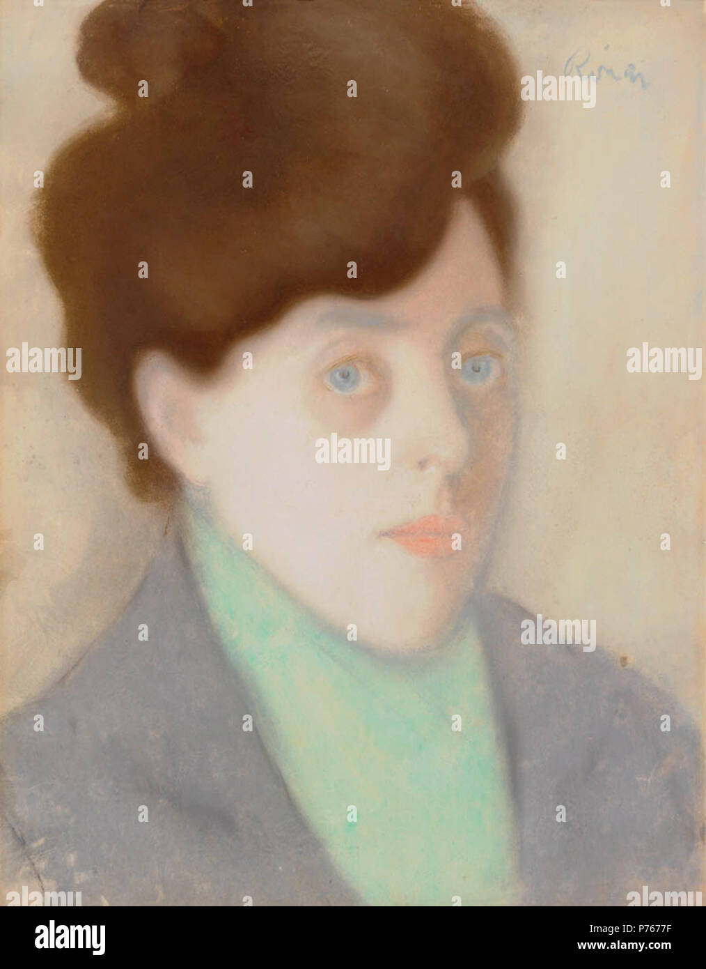 . Female Portrait 1892 201 Rippl Female Portrait 1892 Stock Photo - Alamy