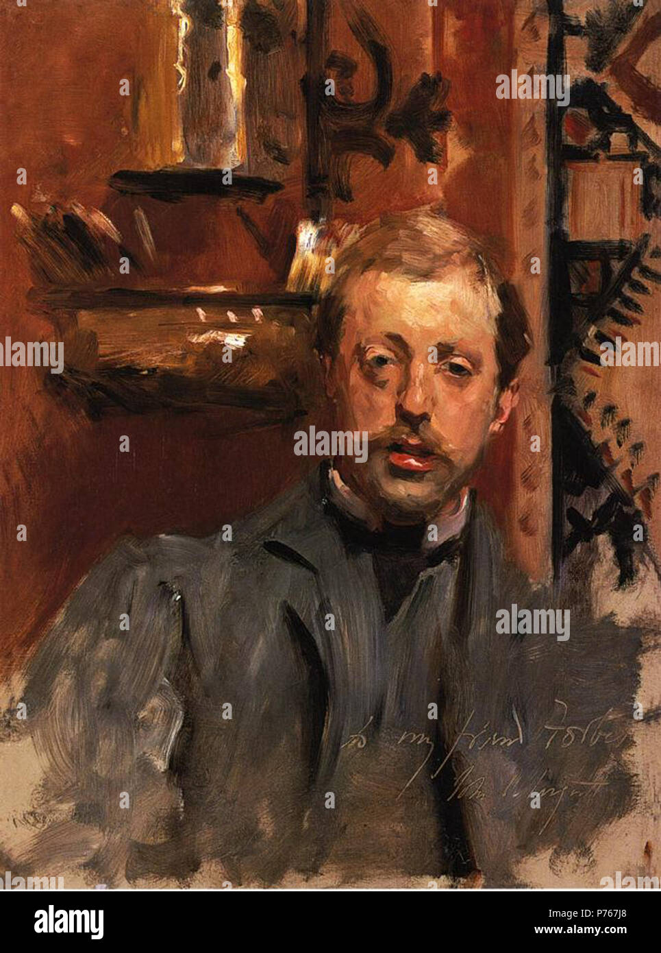 English: Portrait of Charles Stuart Forbes by John Singer Sargent, 1882 ...