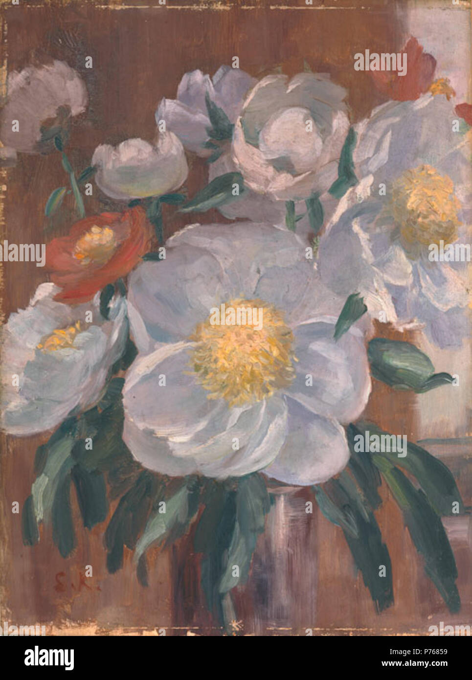 English: Peonies by Kuroda Seiki, Kuroda Kinenkan, Tokyo National ...