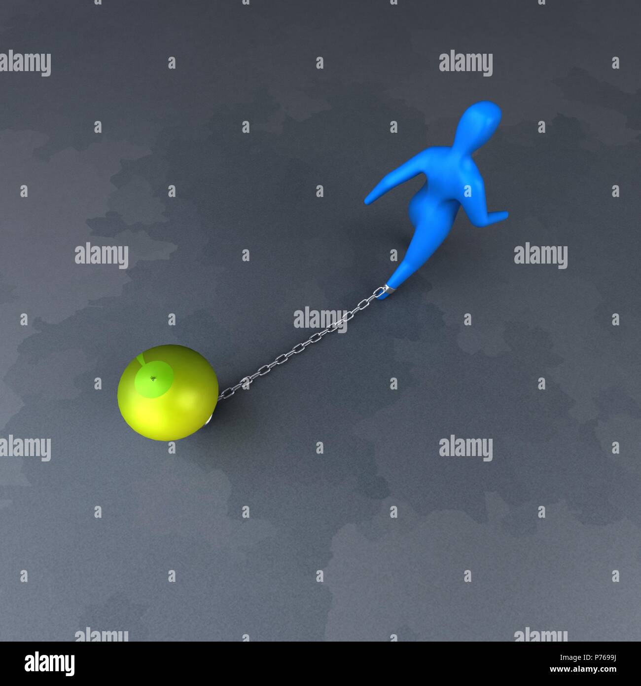 Burden symbol - 3D Illustration Stock Photo - Alamy