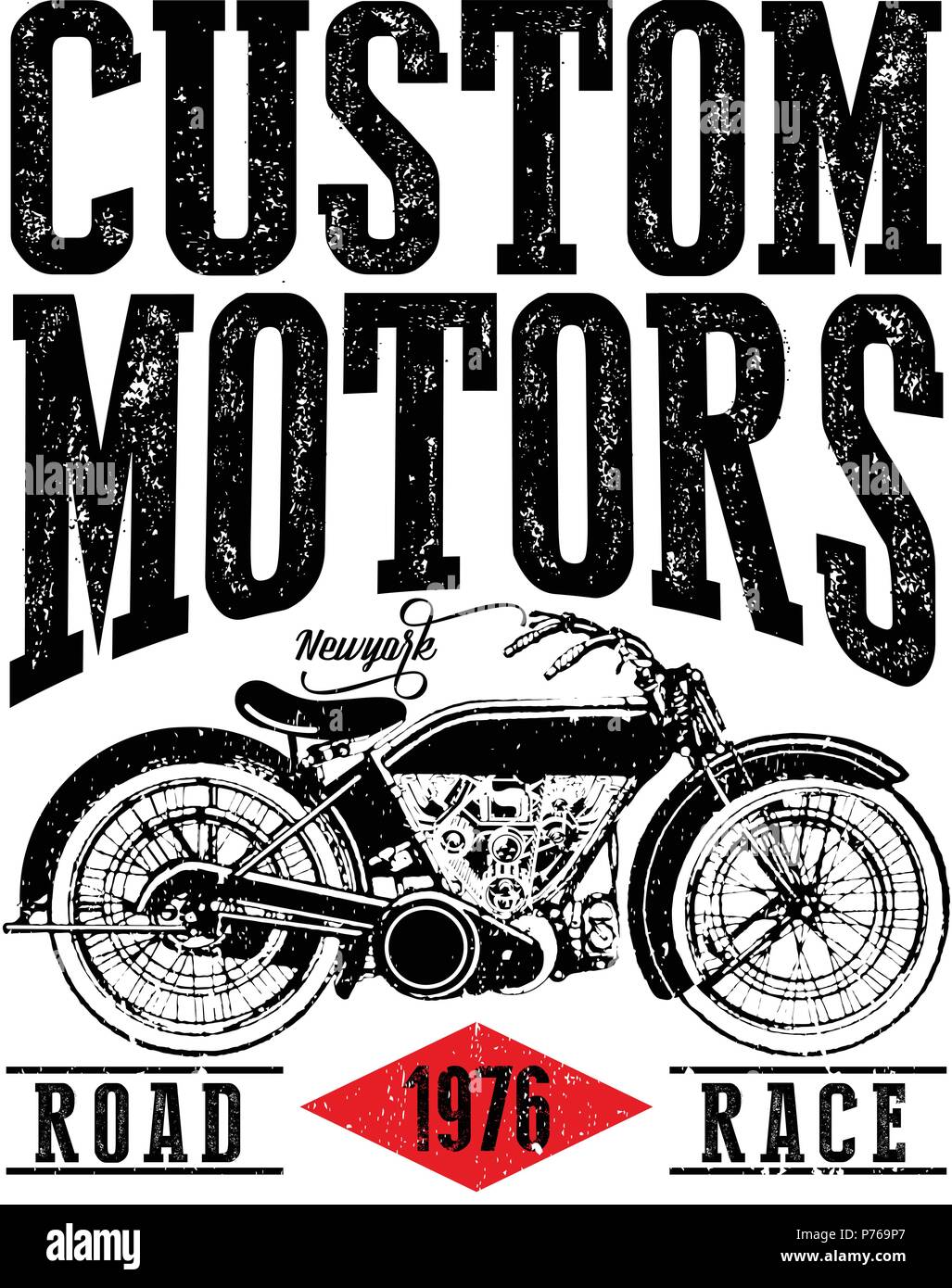 vintage motorcycle labels; badges and design elements Stock Vector ...