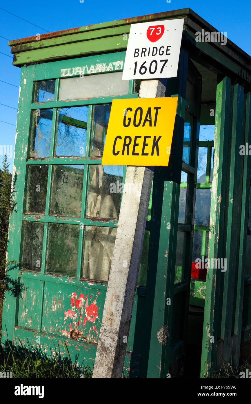 New zealand telephone box hi-res stock photography and images - Alamy