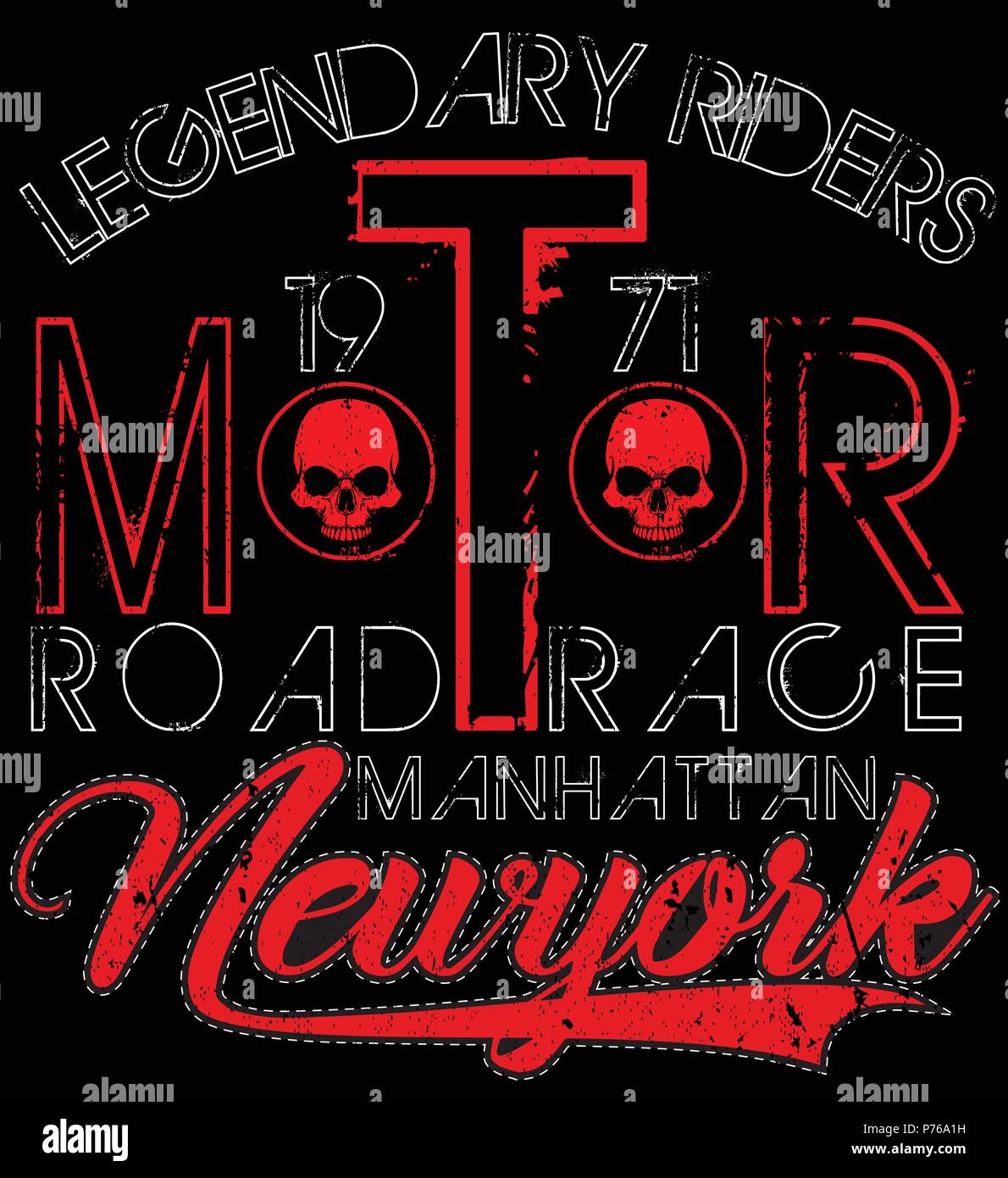 vintage motorcycle labels; badges and design elements Stock Vector ...