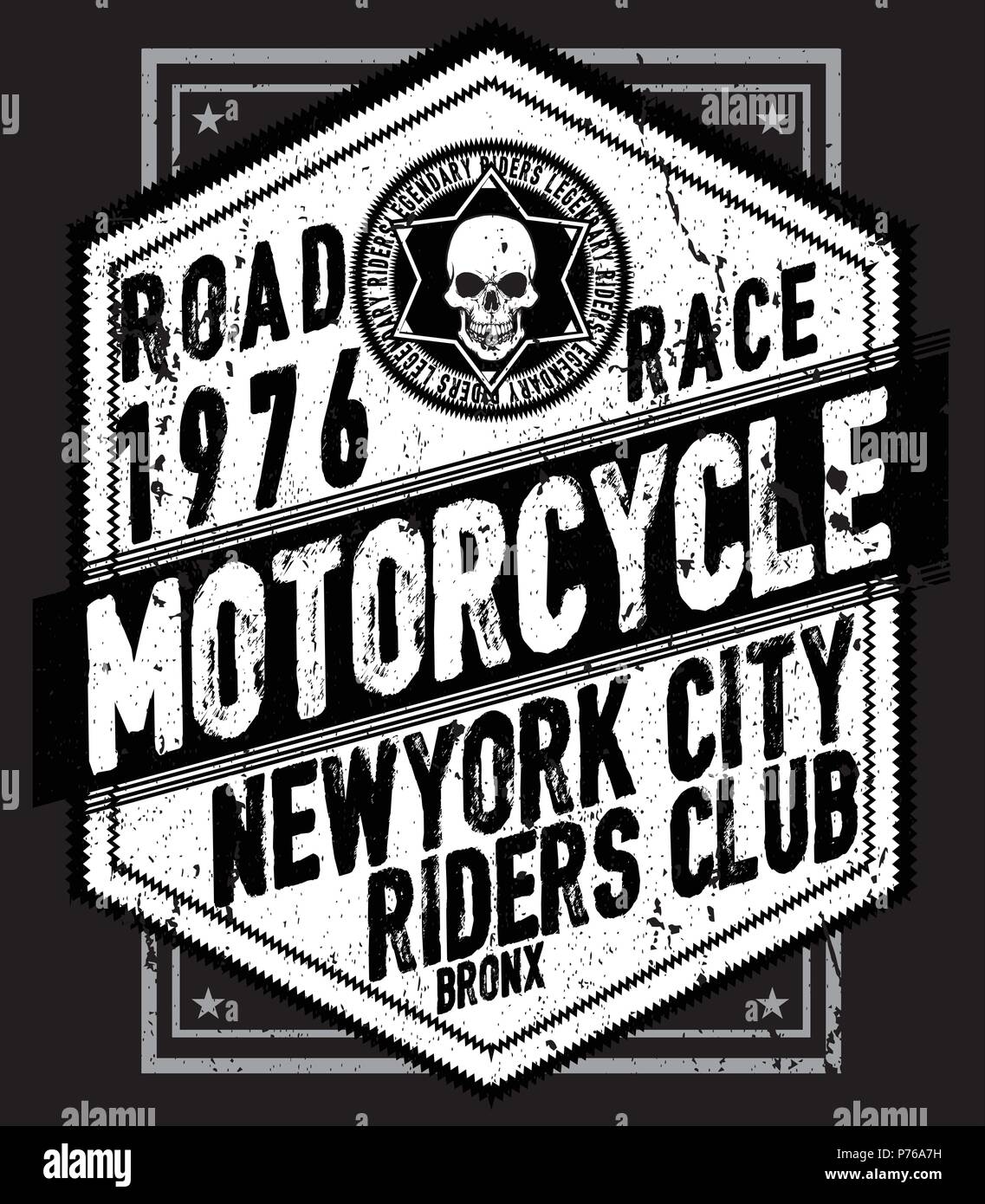 vintage motorcycle labels, badges and design elements Stock Vector ...