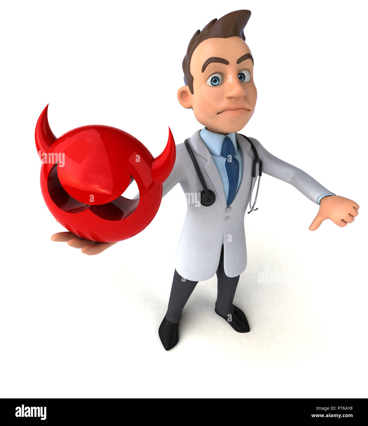 Evil doctor with male patient hi-res stock photography and images - Alamy