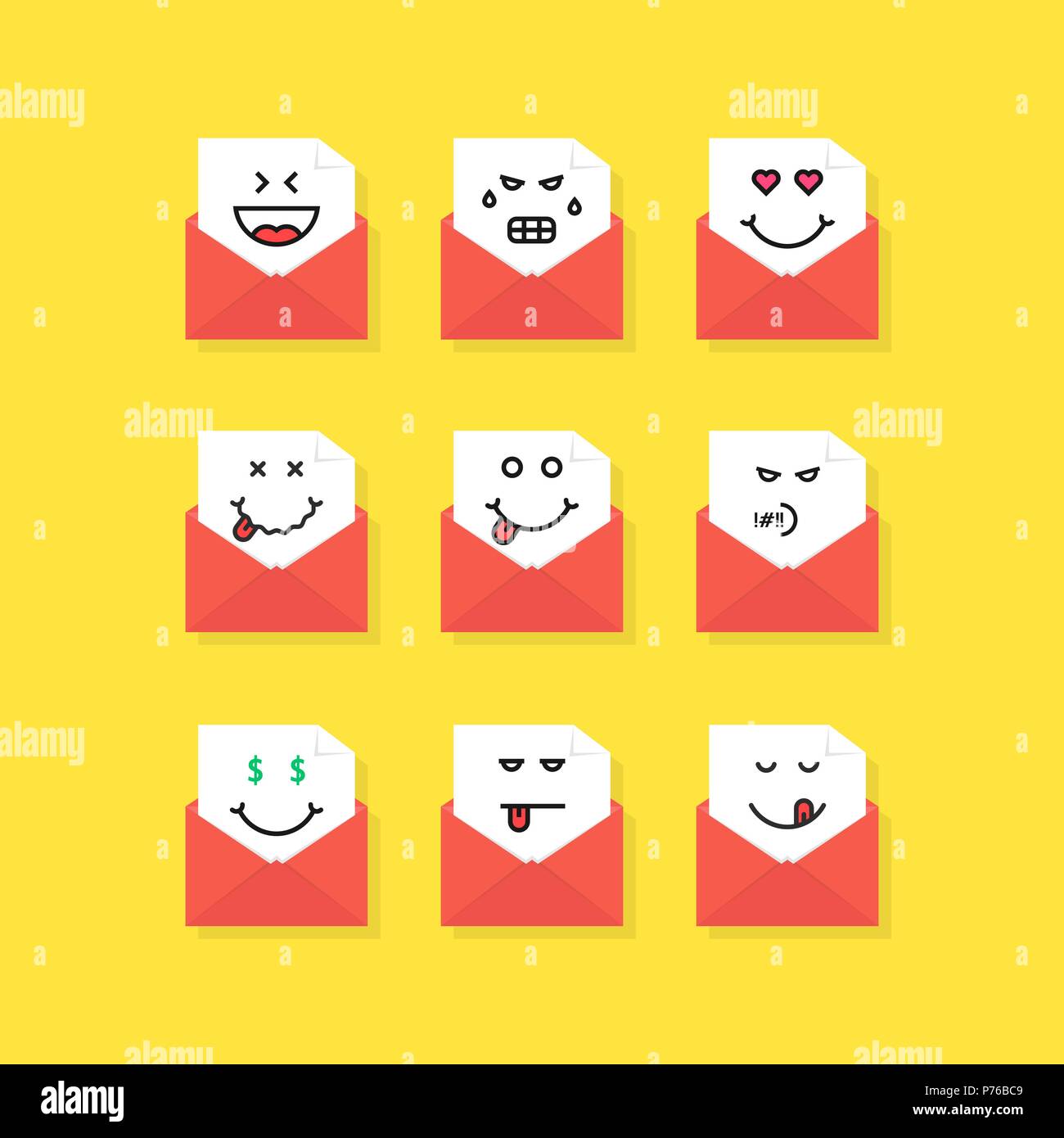 Envelope emoji hi-res stock photography and images - Alamy