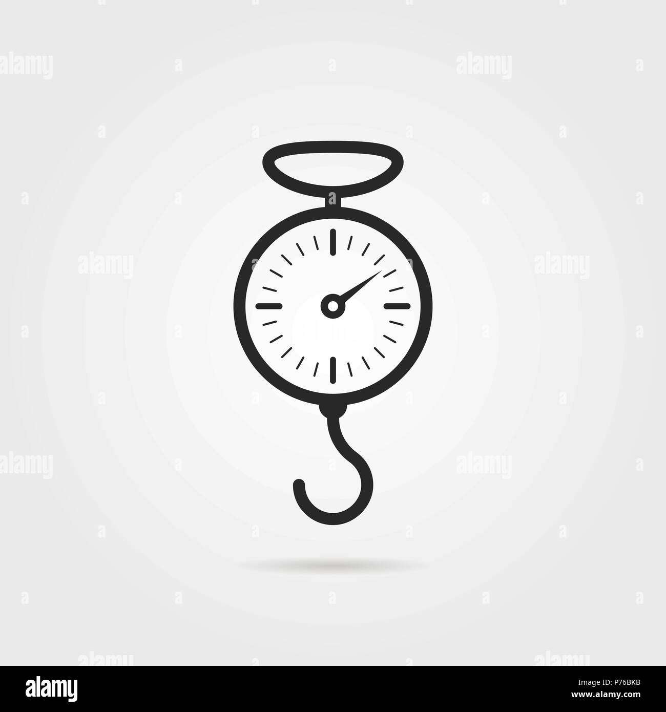 Spring balance weighing Black and White Stock Photos & Images - Alamy