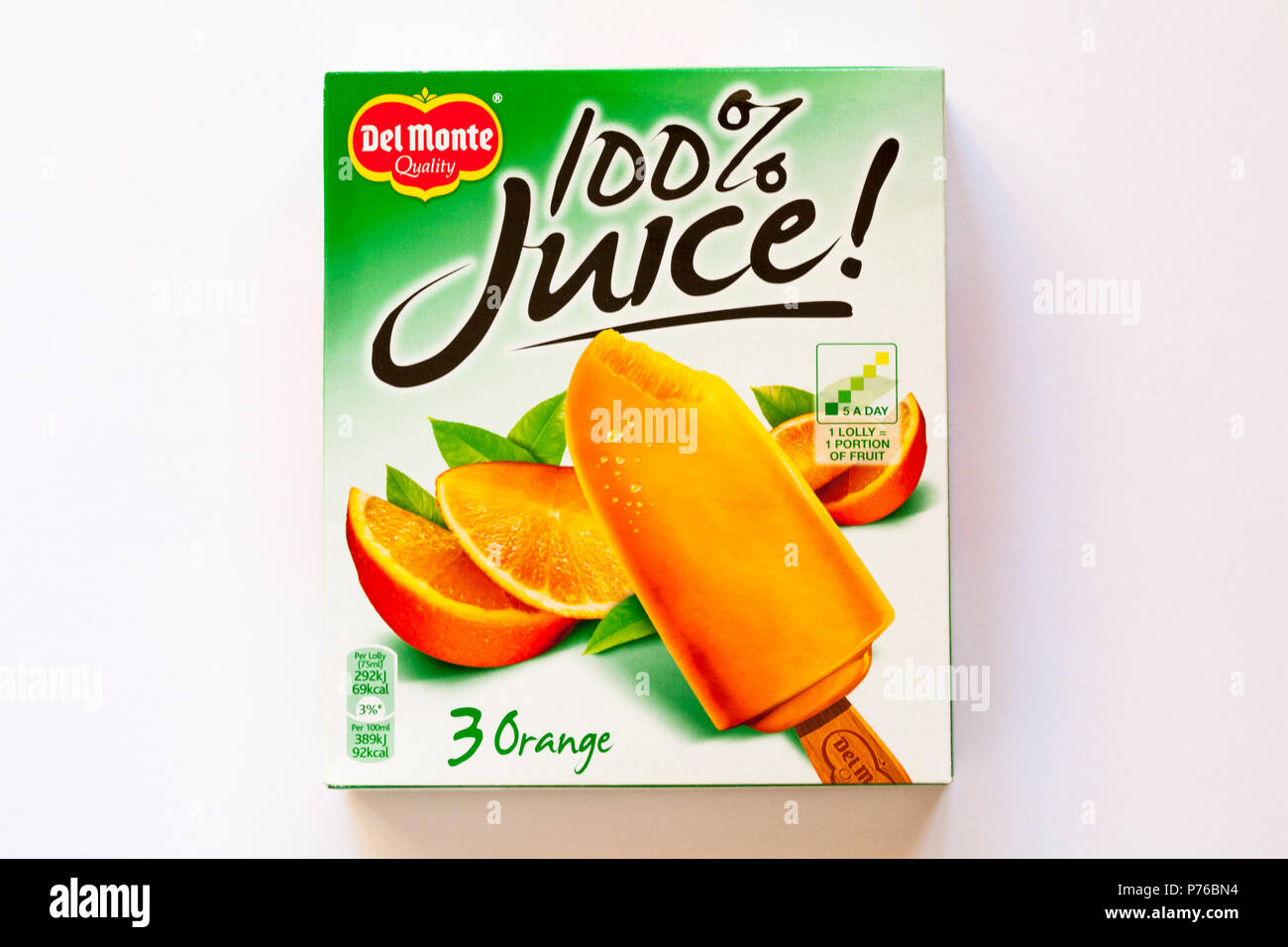 Made with concentrated orange grape and apple juice hi-res stock ...