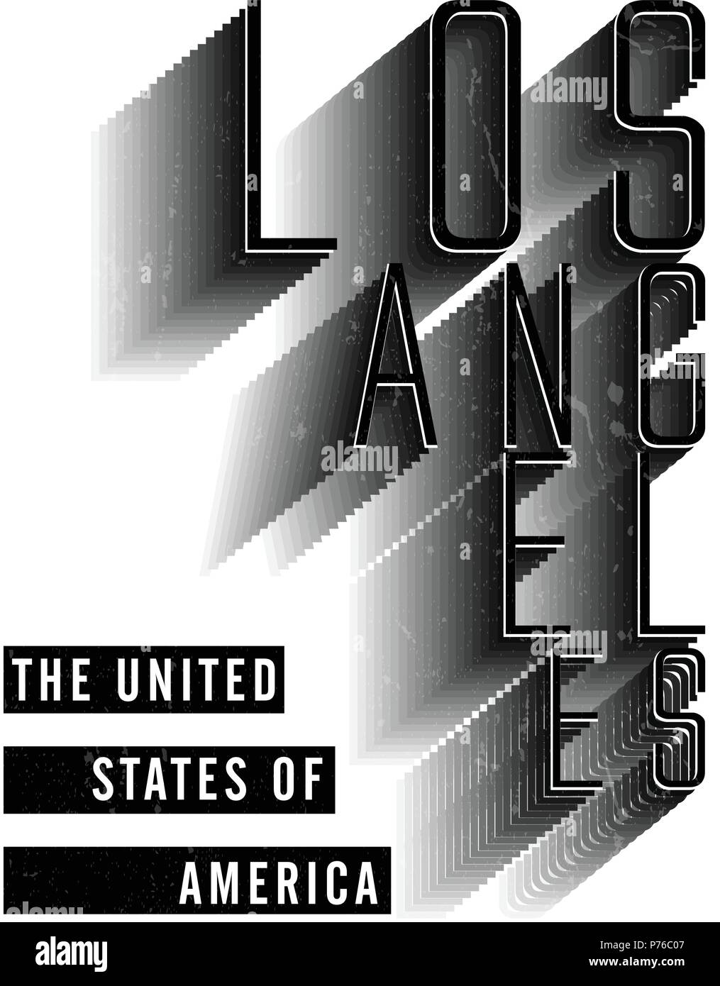 Los Angeles typography design Stock Vector Image & Art - Alamy