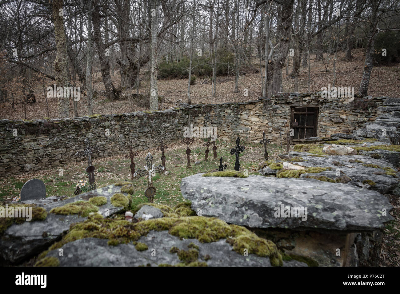 Old cemetery with rusty crosses Stock Photo - Alamy