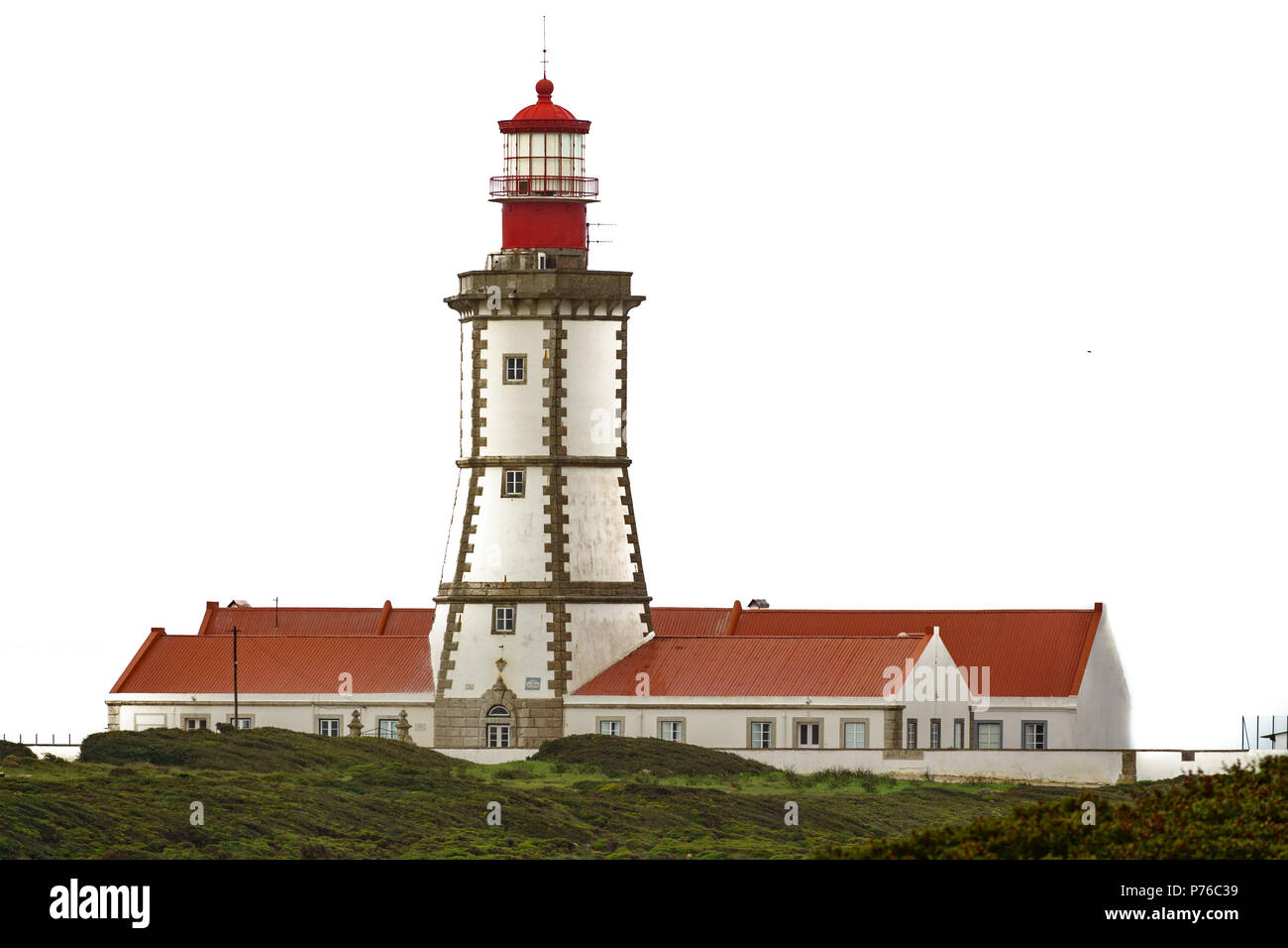Lighthouse on top of the cliff Stock Photo - Alamy