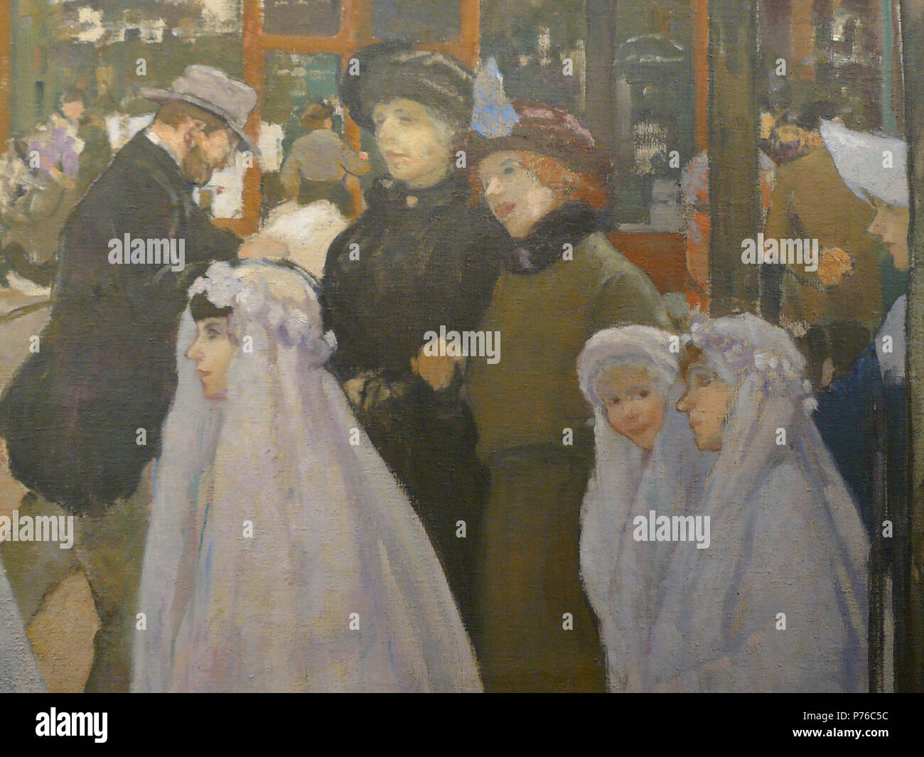 Français : - Detail 03 - Passants dans une rue de Paris - People ...
