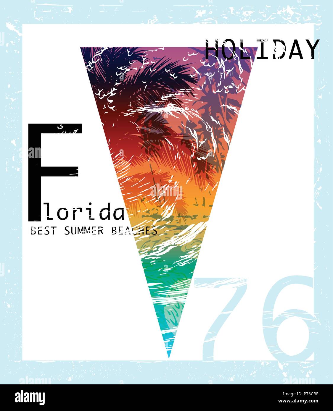 Summer beach vector background in retro style Stock Vector Image & Art ...