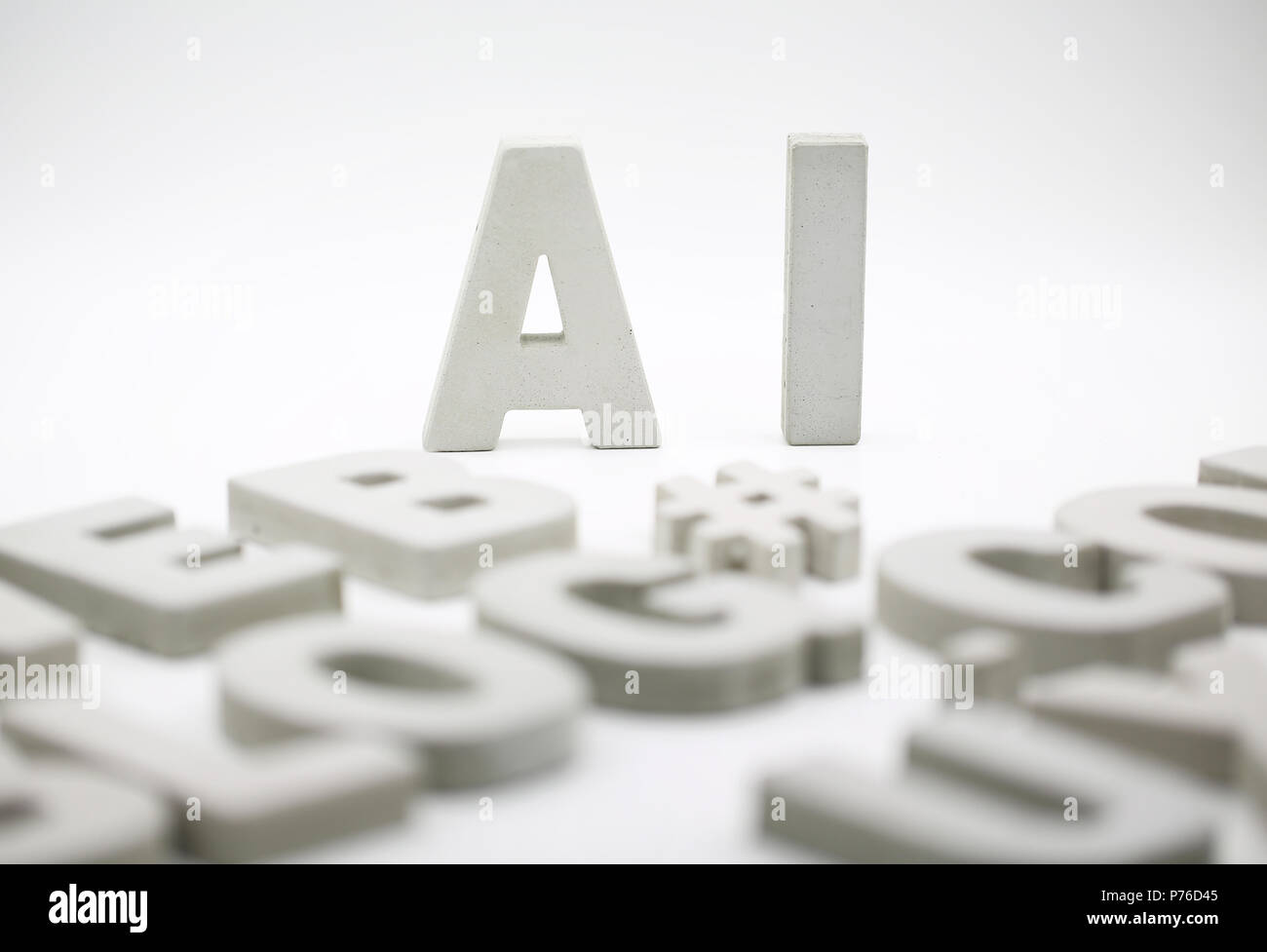AI block word Stock Photo - Alamy