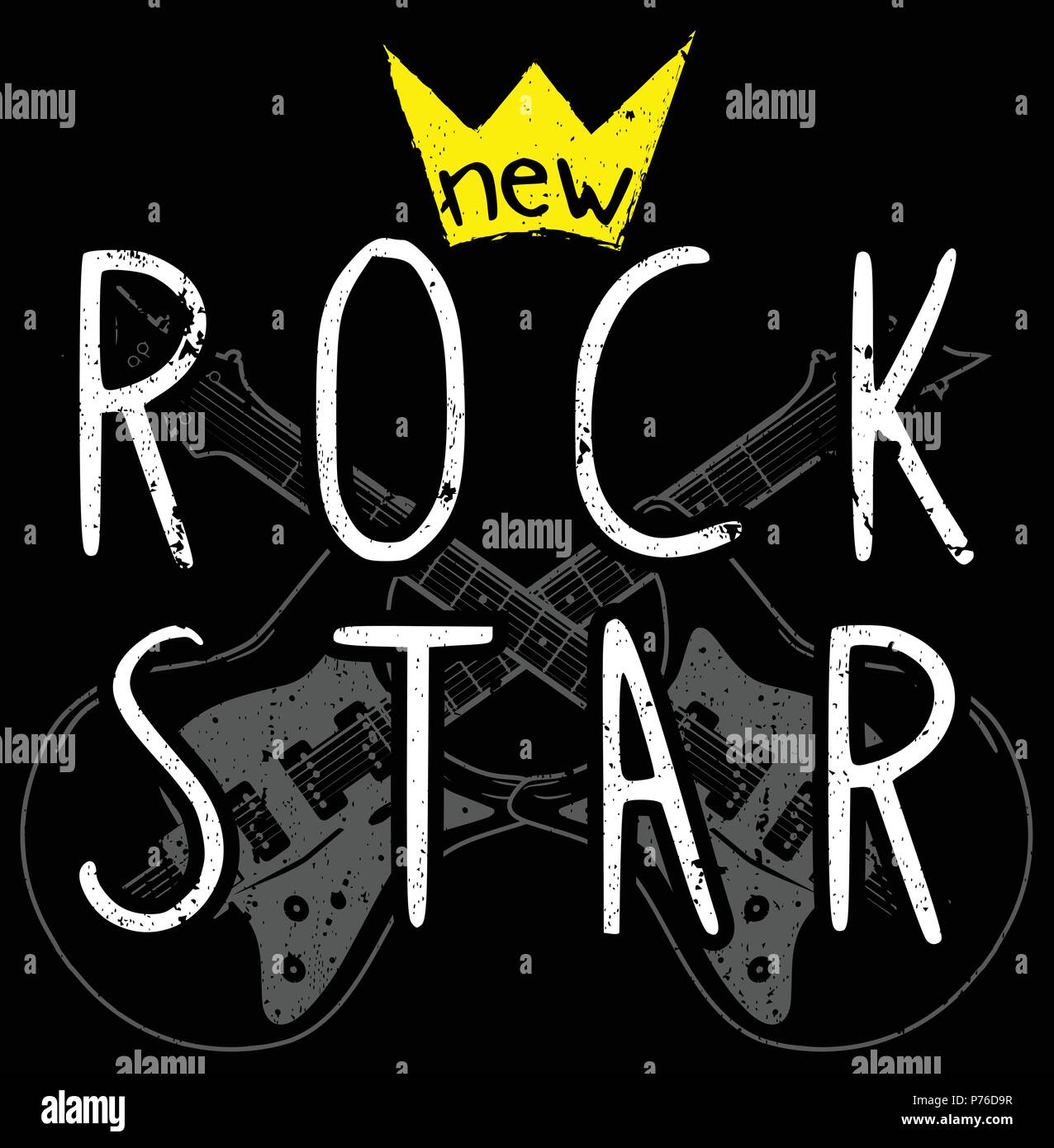 Rock graphic design with guitar Stock Vector Image & Art - Alamy