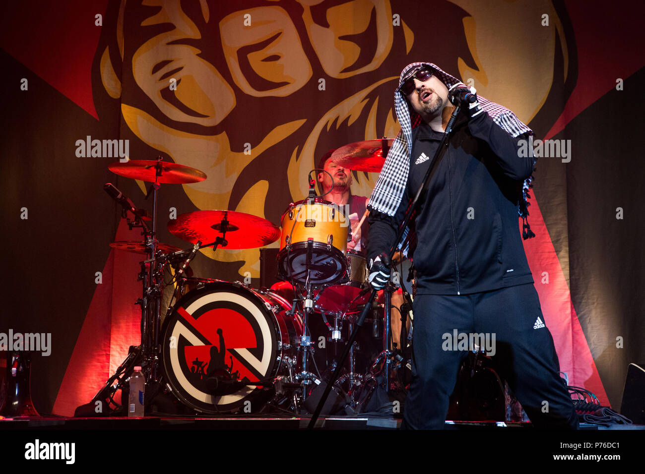 Norway, Oslo - July 2, 2018. The American rap group Prophets of Rage ...