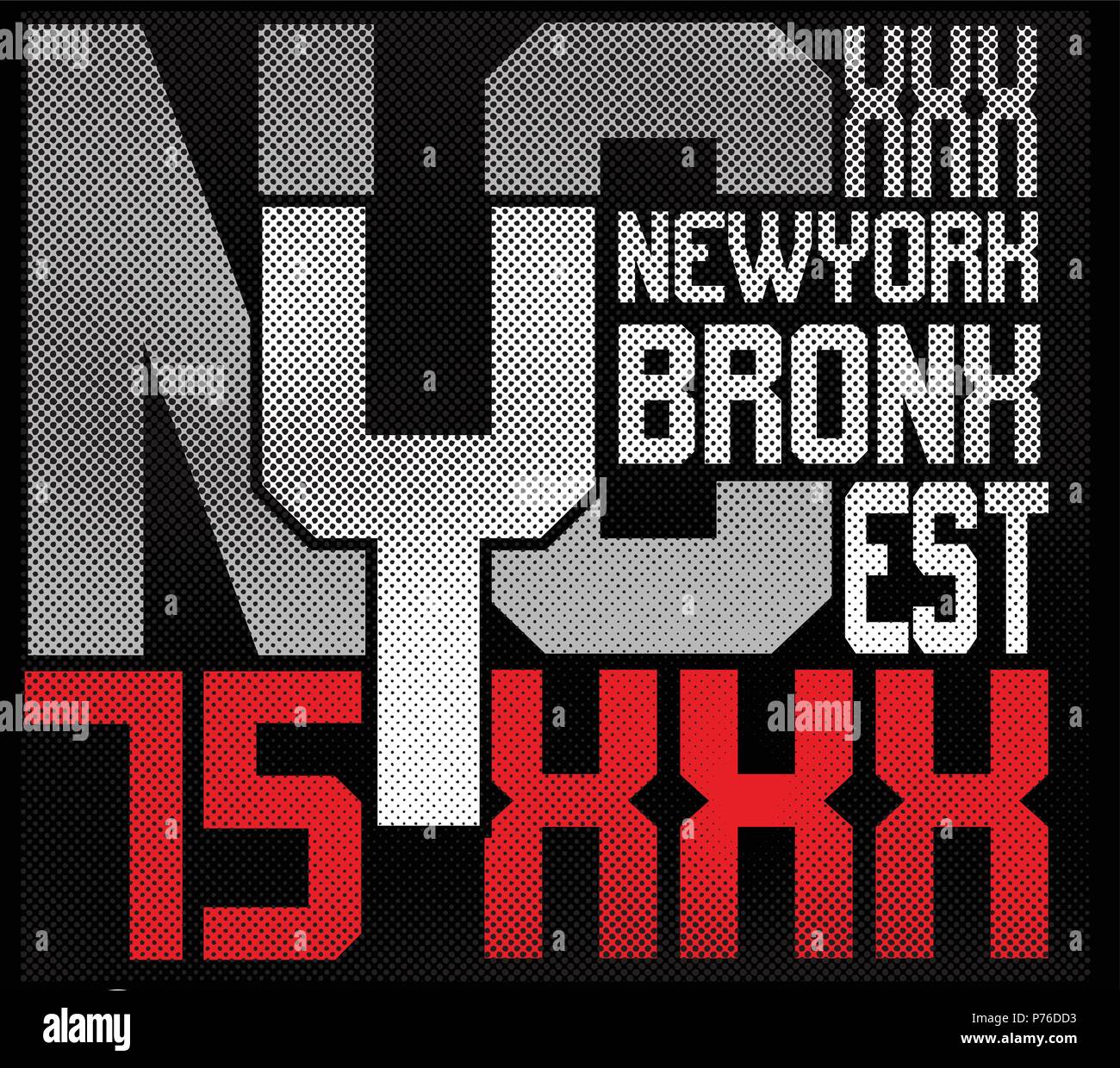 Newyork typography graphic design Stock Vector Image & Art - Alamy