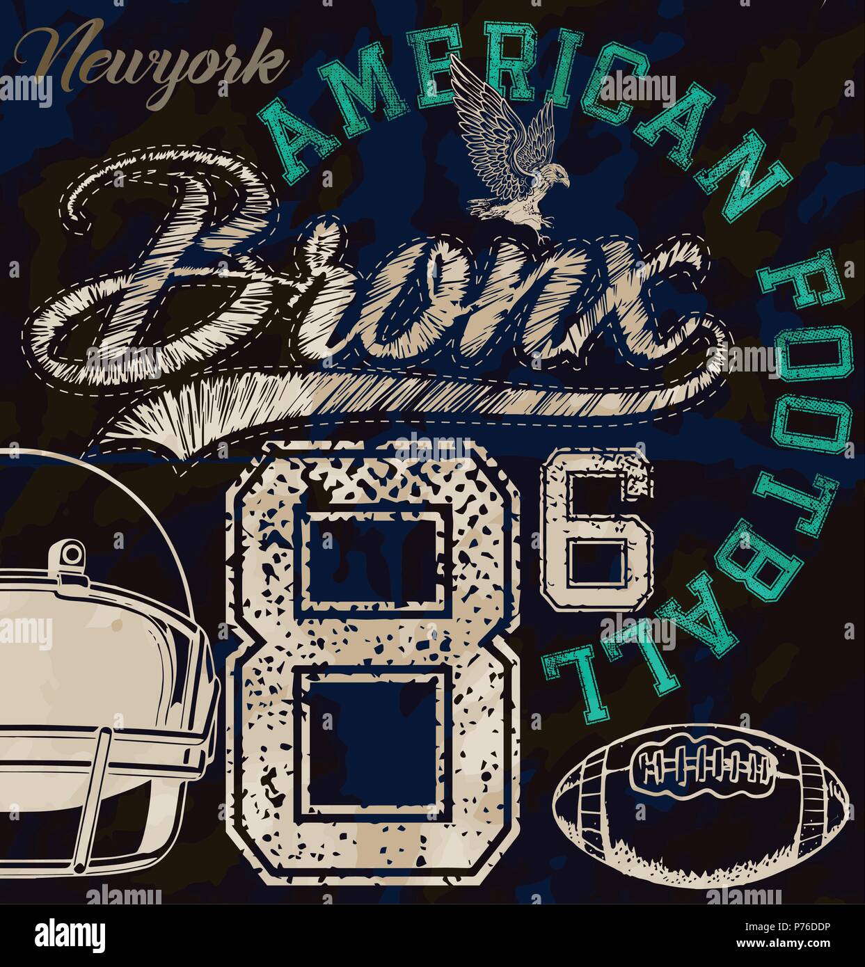 New york city football Stock Vector Images - Alamy