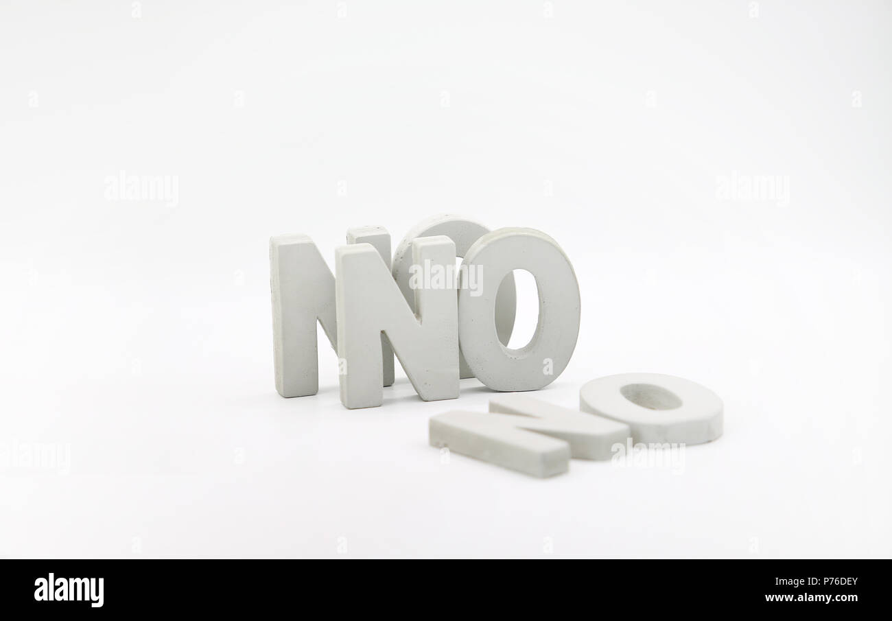 say no block Stock Photo - Alamy