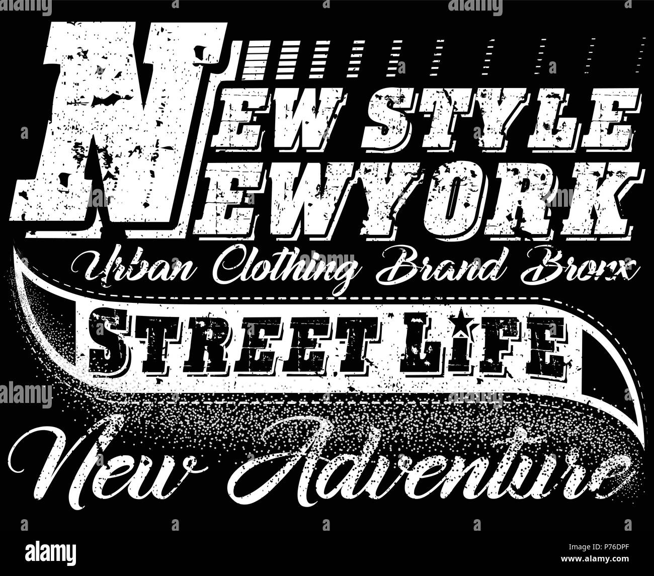 New York typography design Stock Vector Image & Art - Alamy