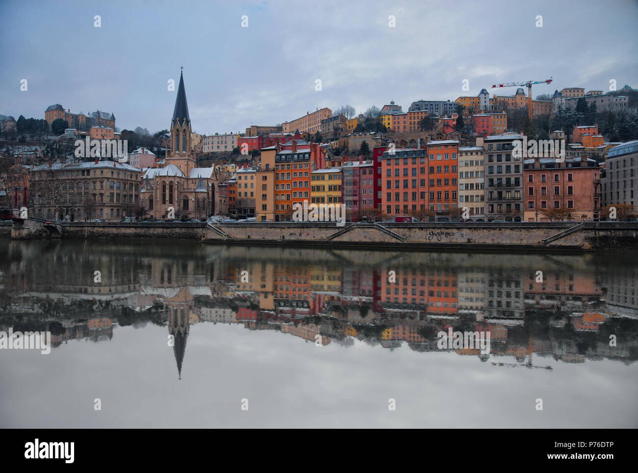 Lyon winter rhone hi-res stock photography and images - Alamy