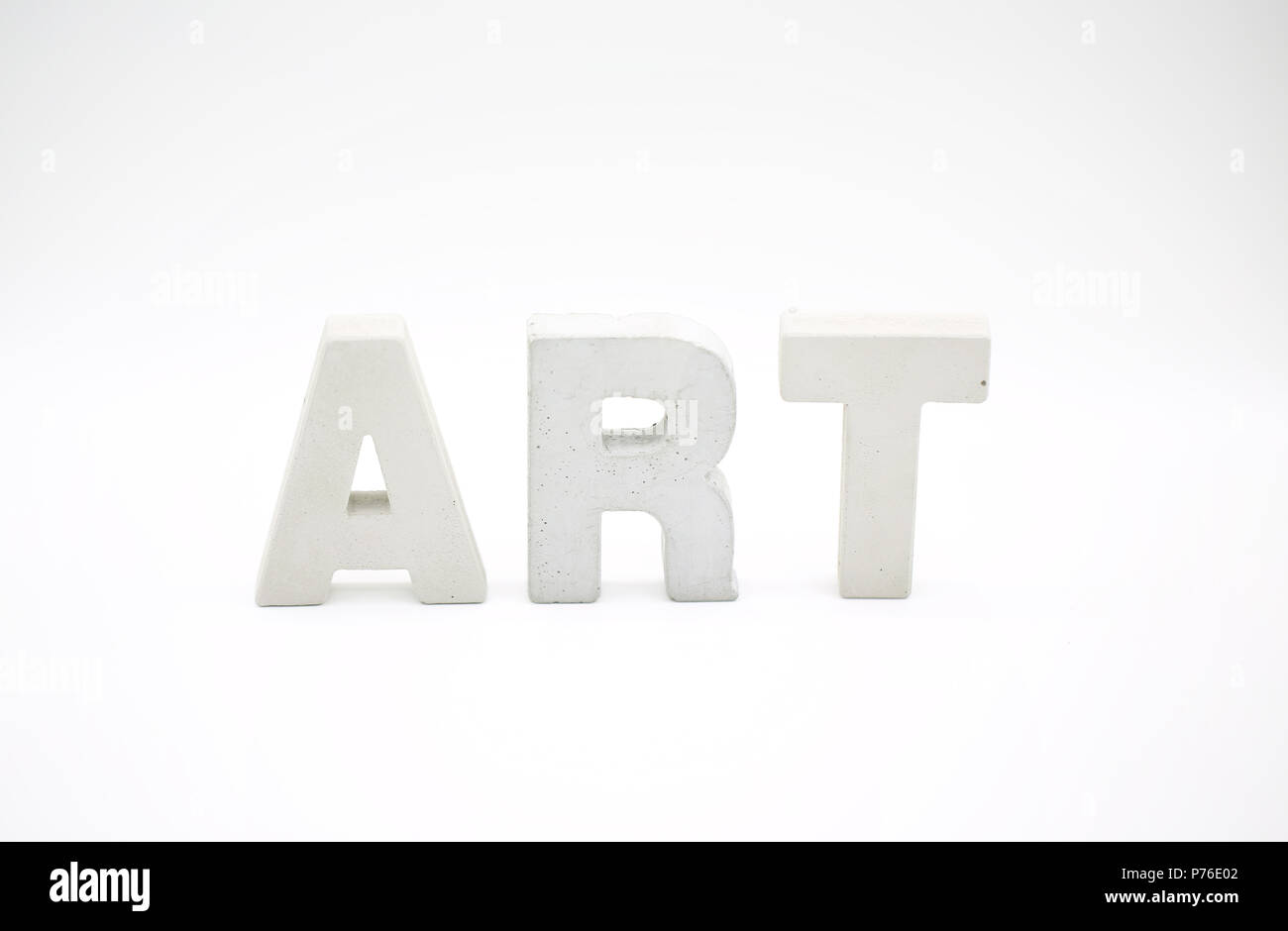 art word title in block Stock Photo - Alamy