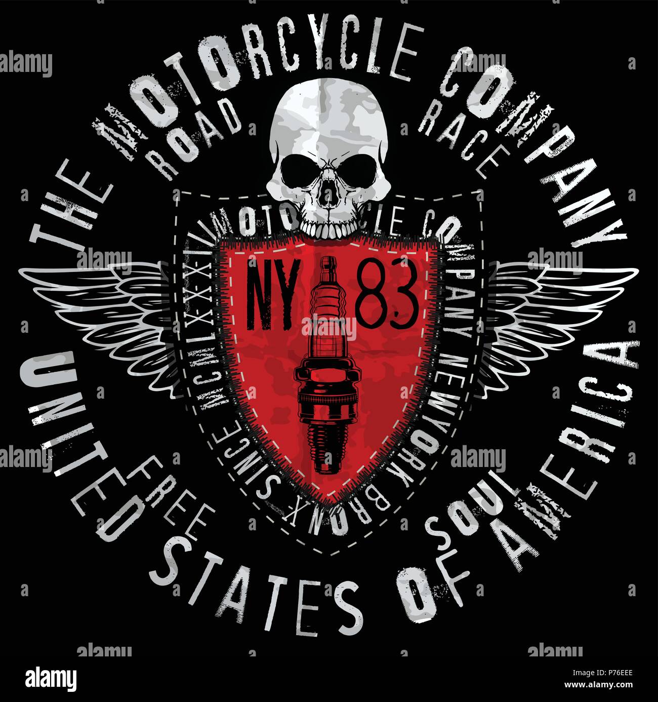 Modern classic motorcycle Stock Vector Images - Alamy