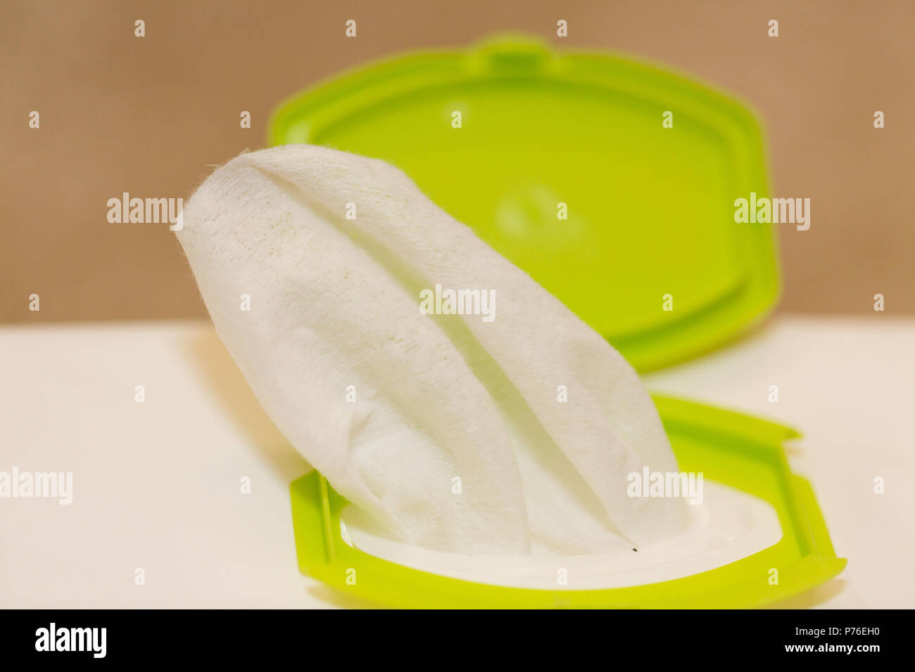 Wet wipes in package box, with clipping path Stock Photo - Alamy