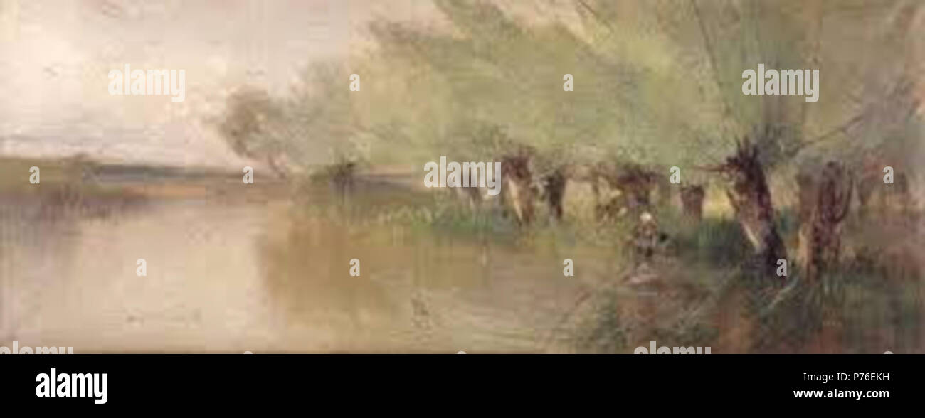 English: Waterside Willows, by Kawamura Kiyoo, Tokugawa Memorial ...