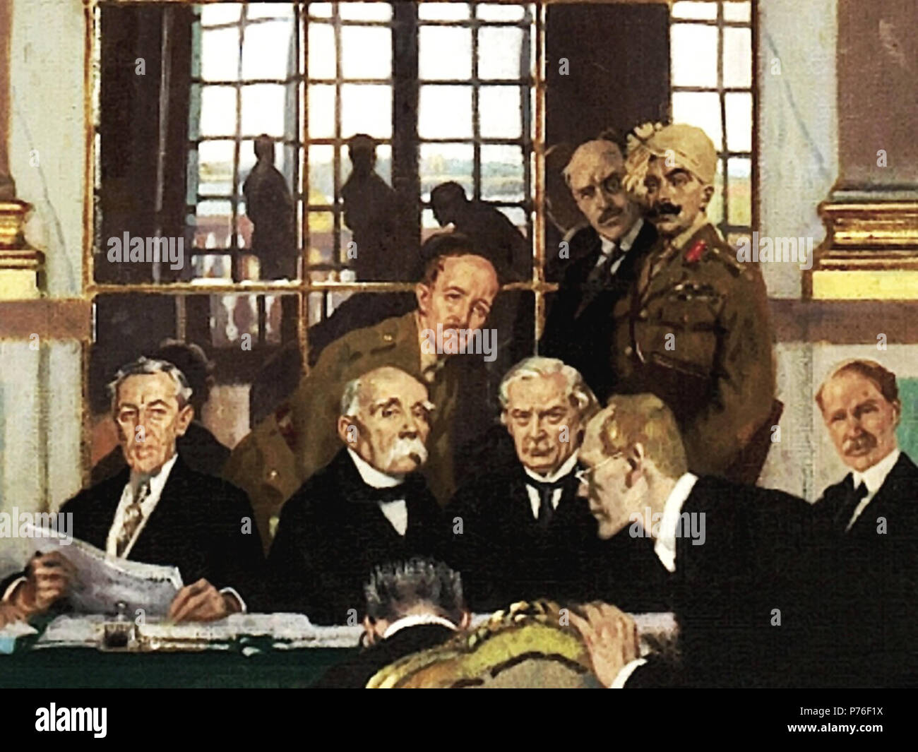 . The Signing of Peace in the Hall of Mirrors, Versailles, 28th June ...