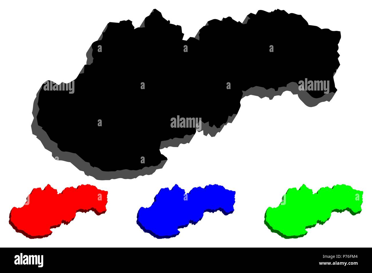 3d slovakia Stock Vector Images - Alamy