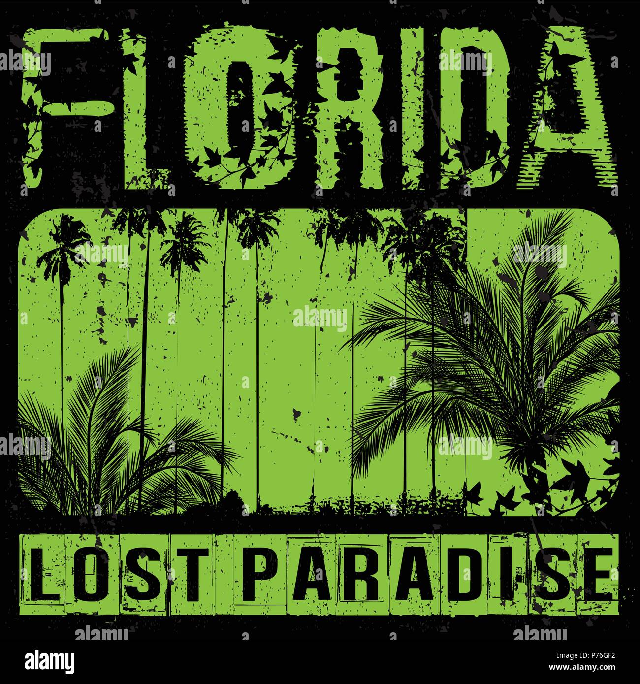 Sunset at tropical beach florida Stock Vector Image & Art - Alamy