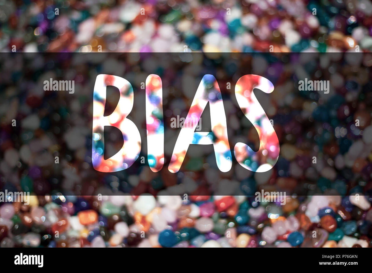 Text sign showing Bias. Conceptual photo Unfair Subjective One ...
