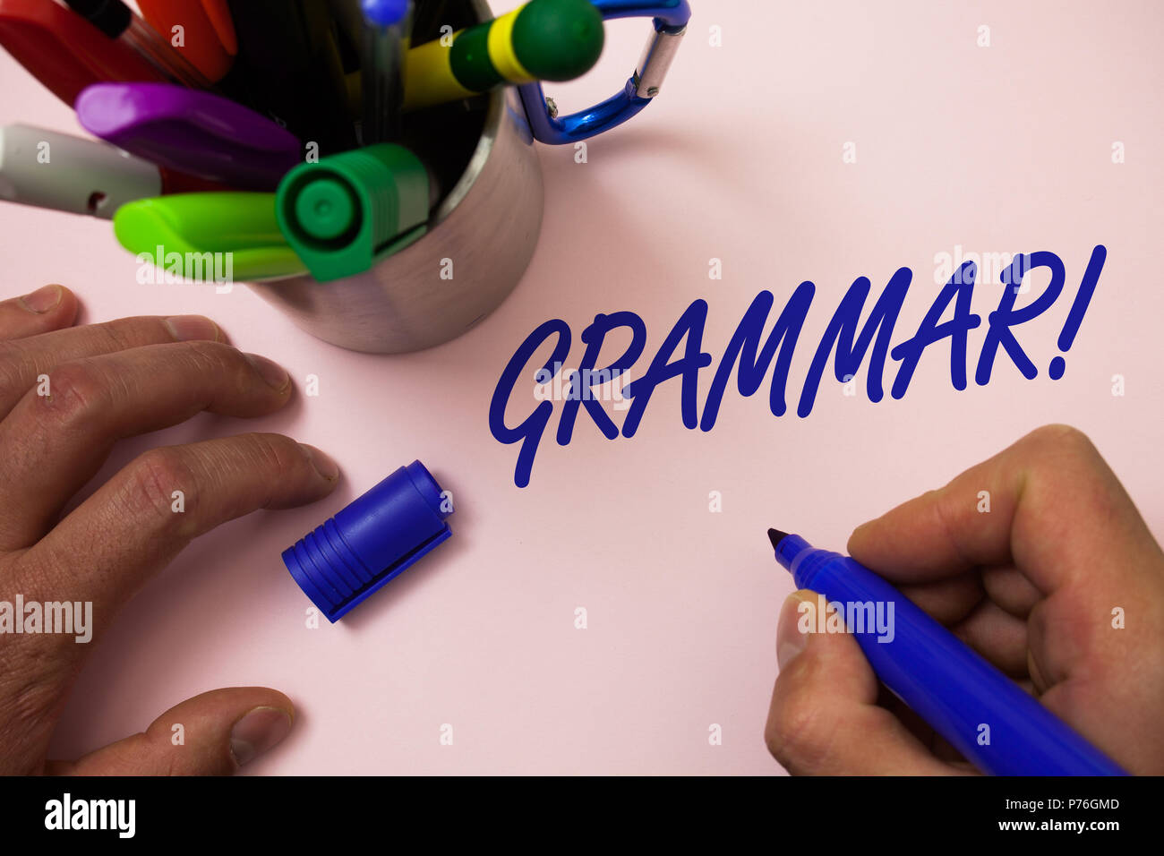 Handwriting Text Writing Grammar Motivational Call Concept Meaning System And Structure Of A