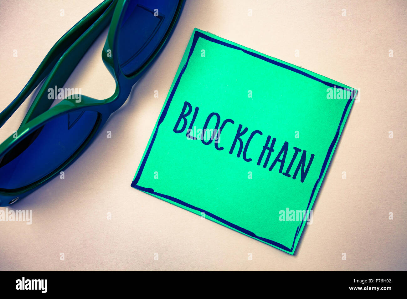 Word writing text Blockchain. Business concept for Register Log ...