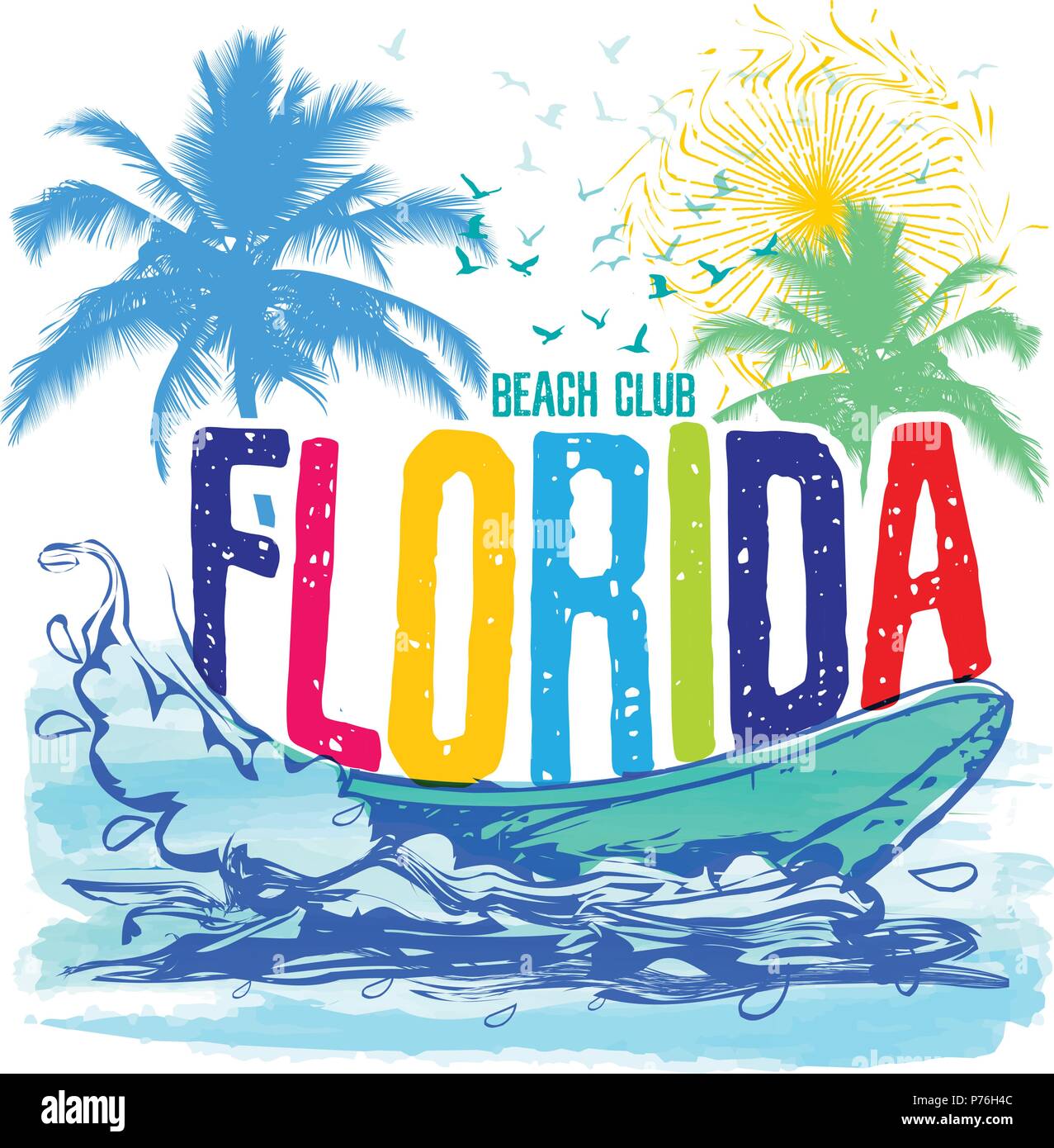 Florida plate Stock Vector Images - Alamy