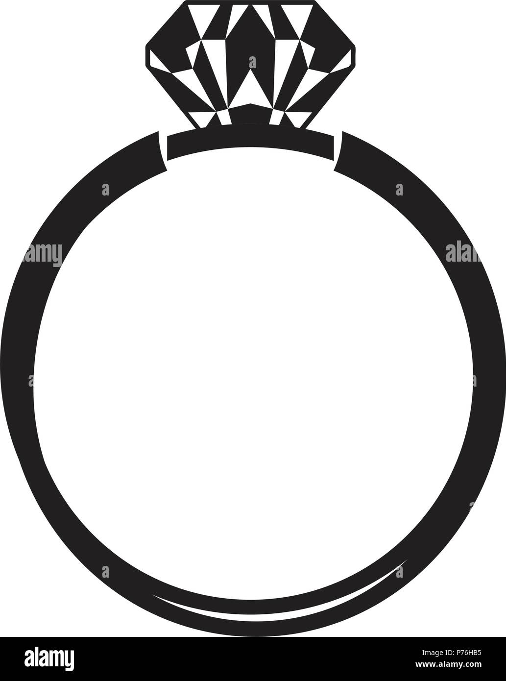 Diamond ring silhouette hi-res stock photography and images - Alamy