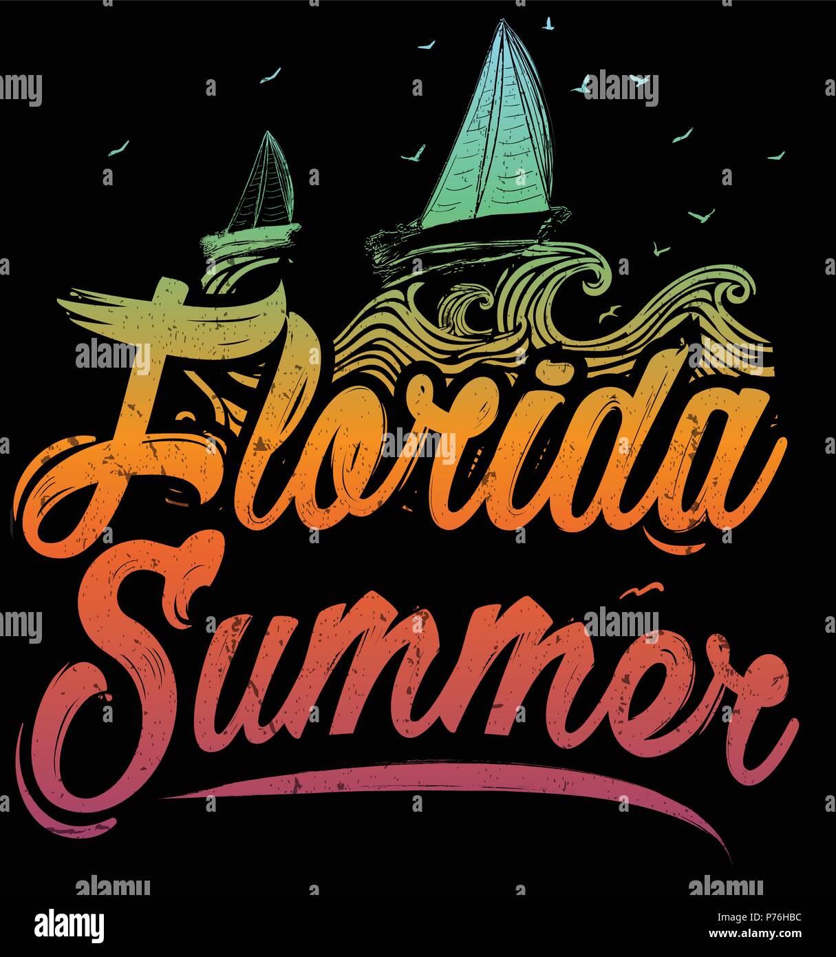 Summer poster Florida Stock Vector Image & Art - Alamy