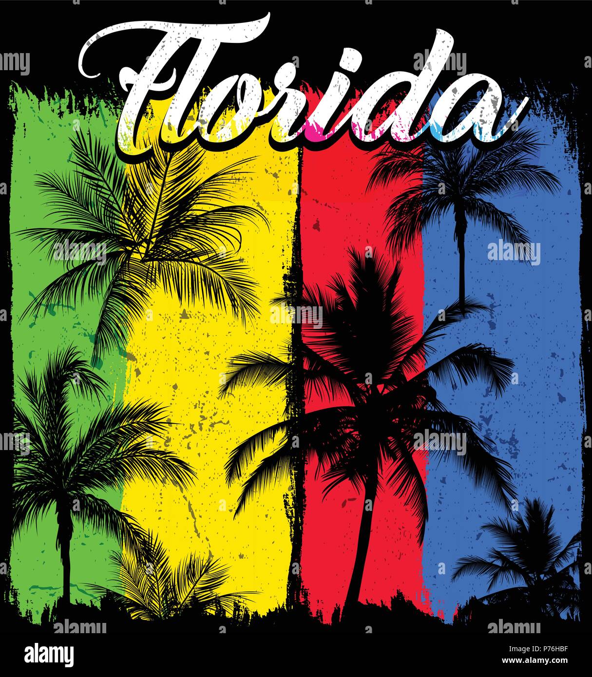 Summer poster Florida Stock Vector Image & Art - Alamy