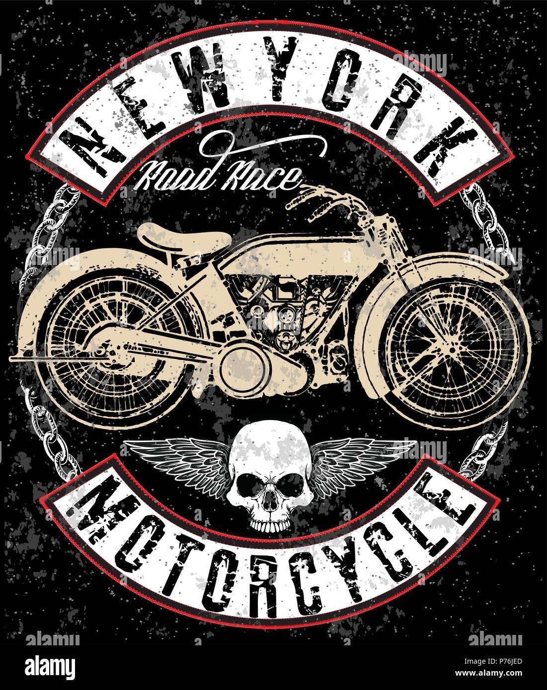 Motorcycle poster t shirt graphic design Stock Vector Image & Art - Alamy