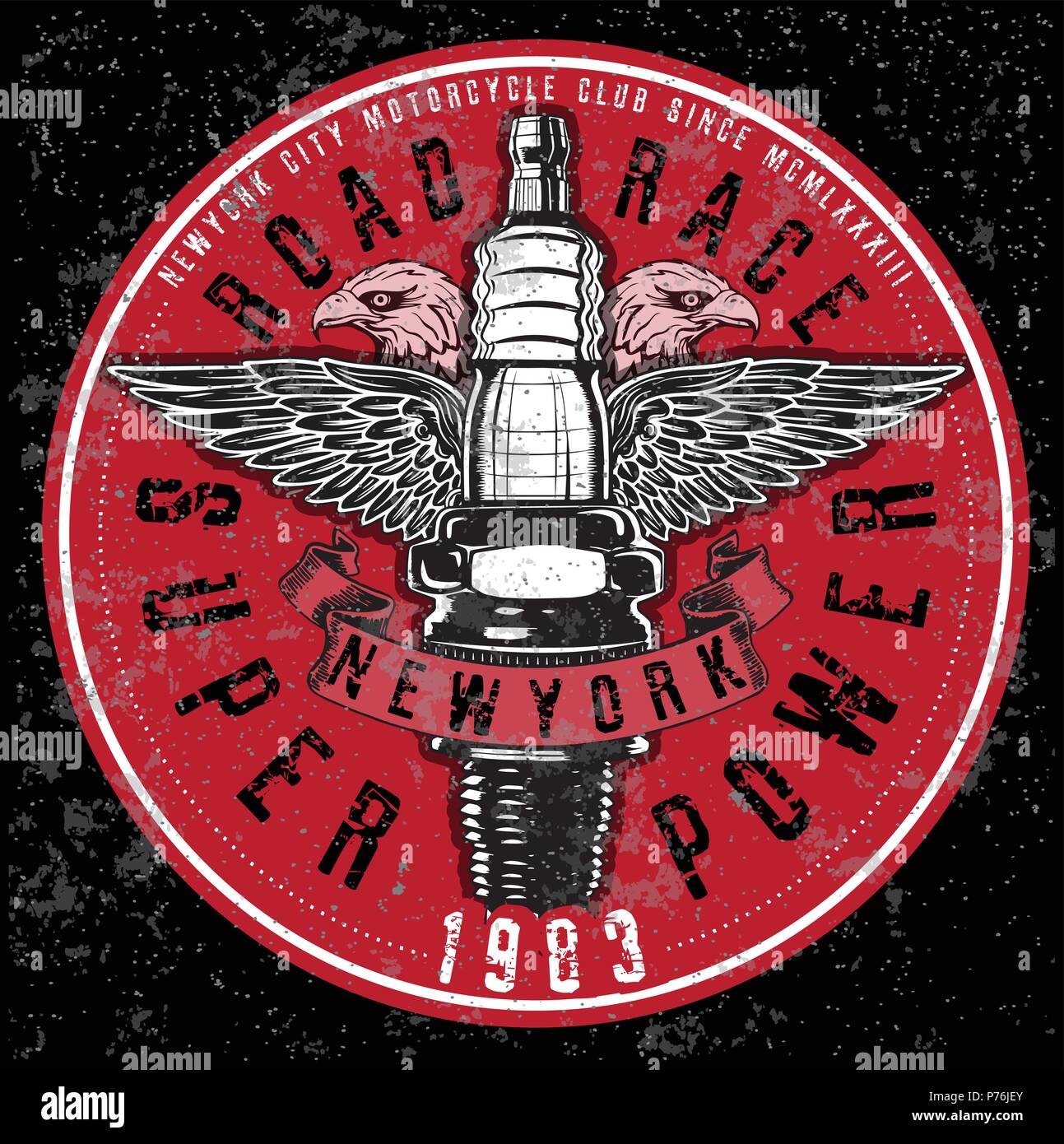 Motorcycle poster t shirt graphic design Stock Vector Image & Art - Alamy