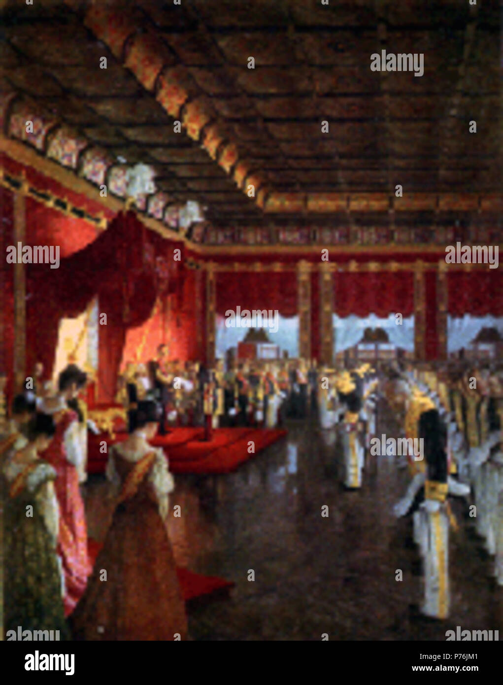 English: Ceremony for the Promulgation of the Constitution, by Wada ...