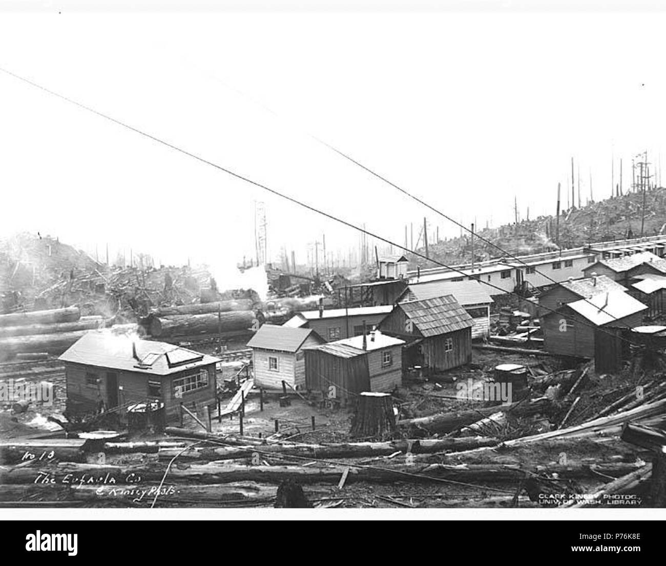 Logging town Black and White Stock Photos & Images - Alamy