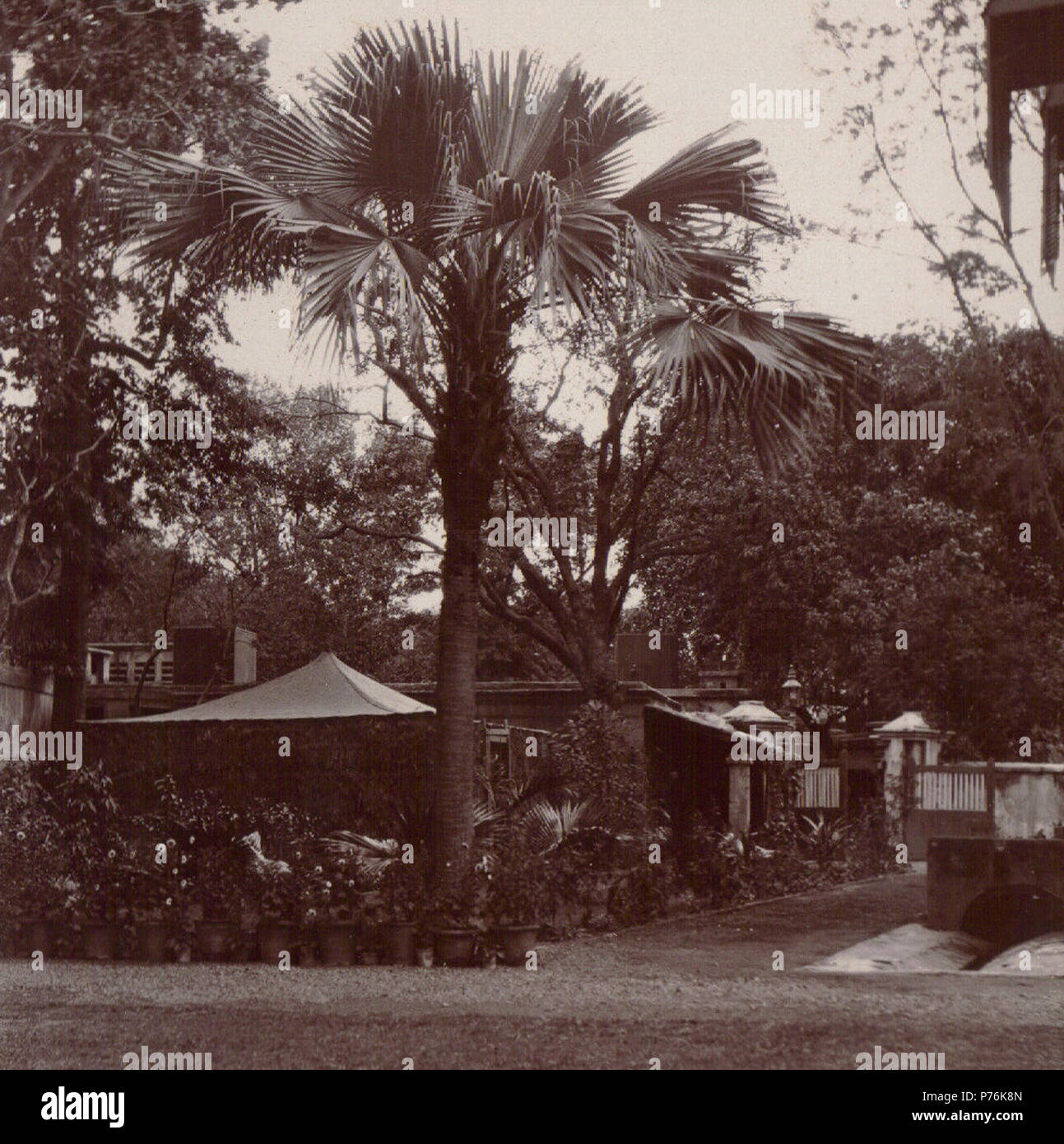 English: Presumed to be the exterior of Pandy's house in Calcutta ...